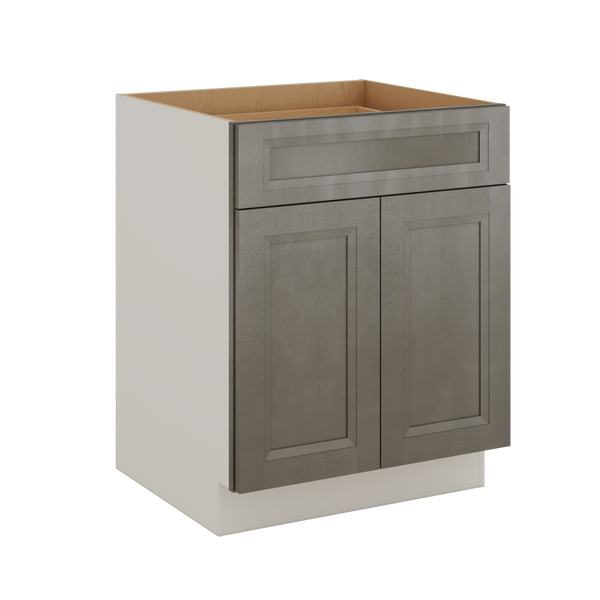 Huntington Cinder Double Shaker Base Cabinet - Two Doors 24", 27", 30 ...