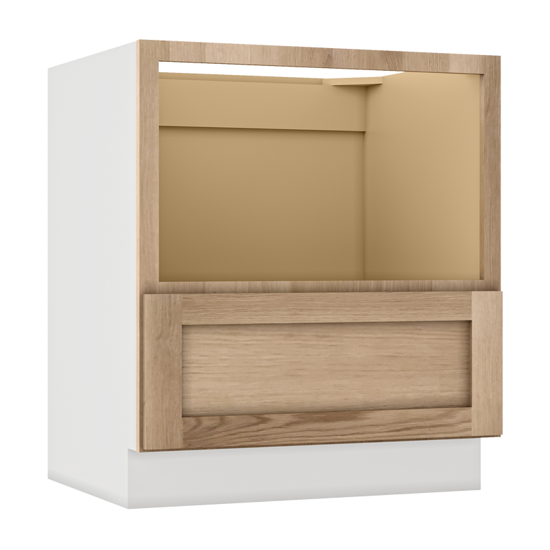 Natural Color White Oak Shaker Microwave Base Cabinet - 27" $374.79 ...