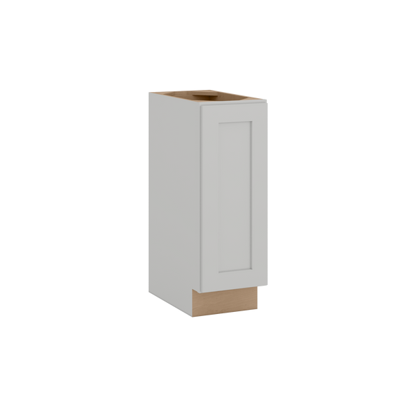 12" Width - Premium White Shaker Full Overlay Vanity Full Height Door ...