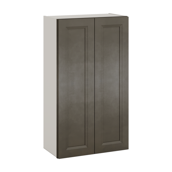 42" Tall Huntington Cinder Double Shaker Wall Cabinet - Double Door 24 ...