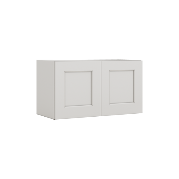 White Shaker 15" Tall Stackable Double Door Cabinet - RTA Wholesalers