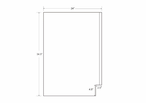 30" Microwave Base Cabinet Overlay 27LGDS Laguna Gray Double Shaker ...
