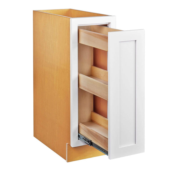 Spice Rack Pullout Base Cabinet 9" & 12" Custom Inset Shaker - RTA ...