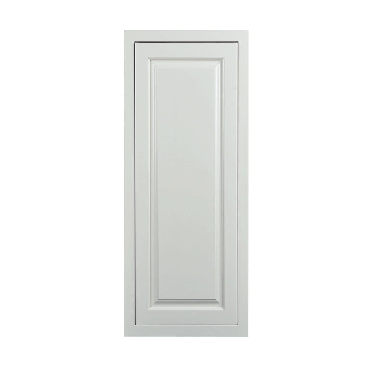 39" Tall Vintage White Inset Raised Panel Wall Cabinet - Single Door 9 ...