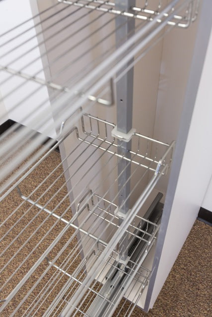 Pull Out Unit 12" Wide for Tall Pantry Modern Euro Slab Cabinet - RTA ...