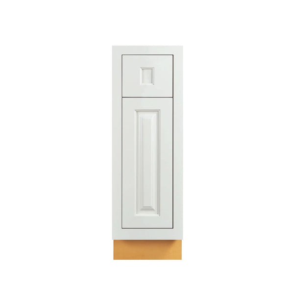 Vintage White Inset Raised Panel Base Cabinet - Single Door 9", 12", 1 ...