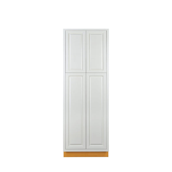 Pantry Vintage White Inset Raised Panel Cabinet 84" Tall 24', 30" & 36 ...